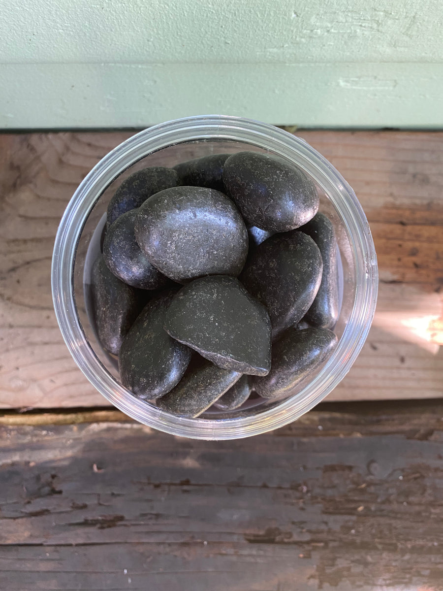 Black Polished Pebbles | Mickey Hargitay Plants
